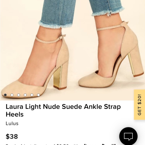 Lulus | Shoes | Lulus Laura Light Nude Suede Ankle Strap Heels | Poshmark